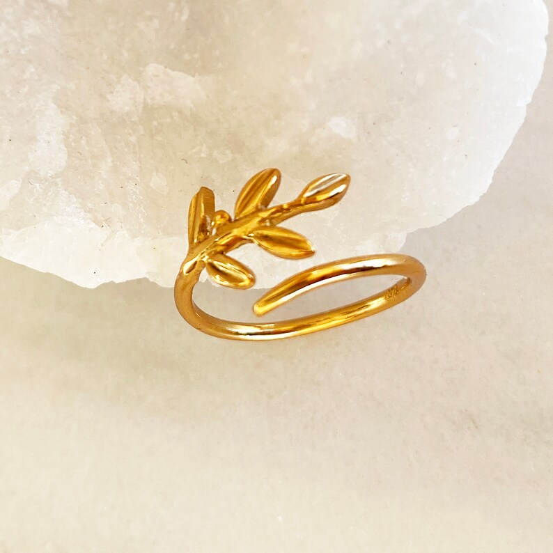Olive Branch Ring Botanical Ring Olive Leaf Ring Olive Tree | Etsy