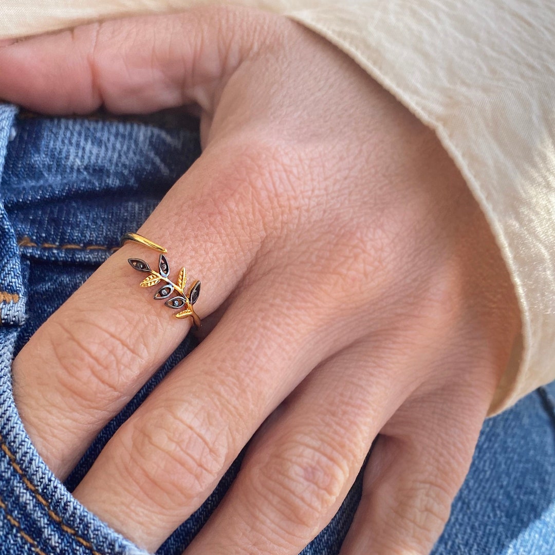 Olive Branch Ring, Ancient Greek Ring, Nature Inspired Ring, Botanical ...