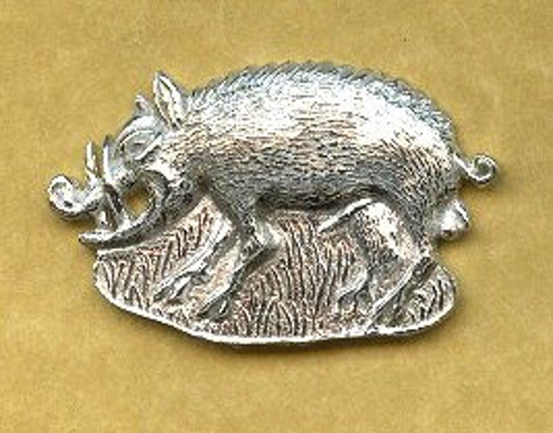 Wild Boar Medieval Badge - Etsy