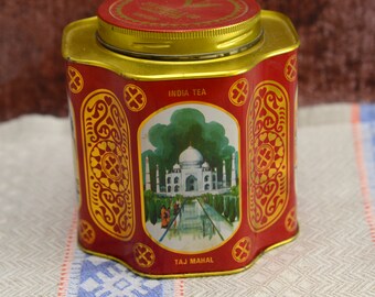 Indian Tea Tin Box - Etsy UK