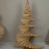 Handmade Wooden Christmas Tree Natural / 25in-63cm / Oak Wood ...