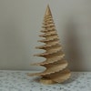 Handmade Wooden Christmas Tree Natural / 25in-63cm / Oak Wood ...
