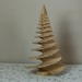 Handmade Wooden Christmas Tree Natural / 25in-63cm / Oak Wood ...