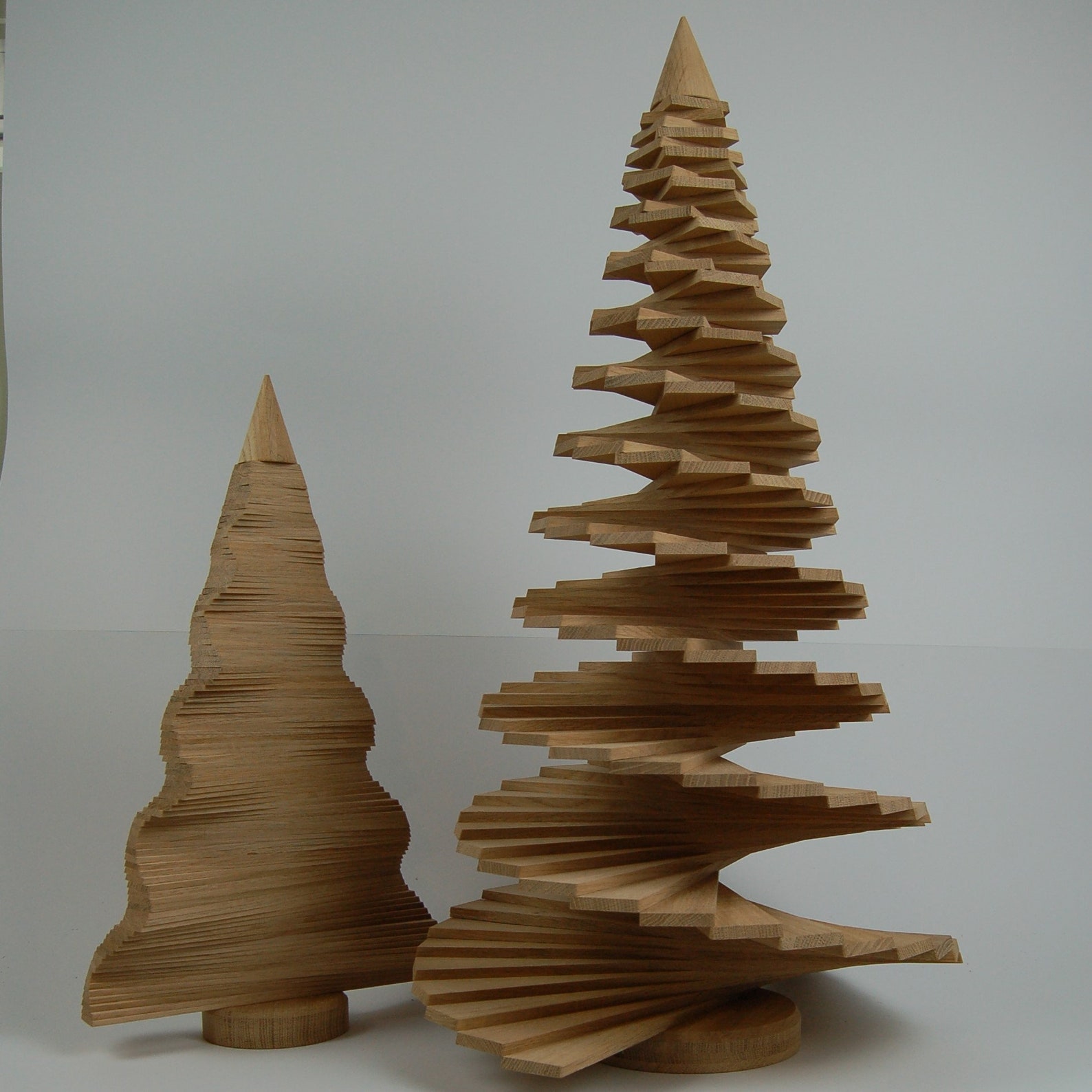 Handmade Wooden Christmas Tree Natural / 25in-63cm / Oak Wood - Etsy