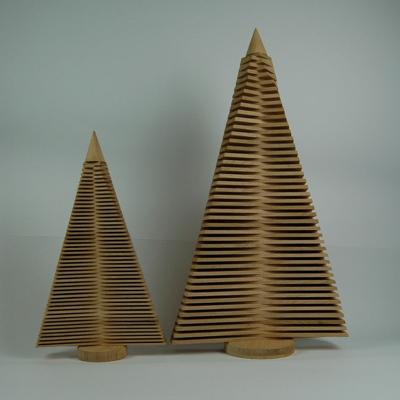 Handmade Wooden Christmas Tree Natural / 25in-63cm / Oak Wood - Etsy UK