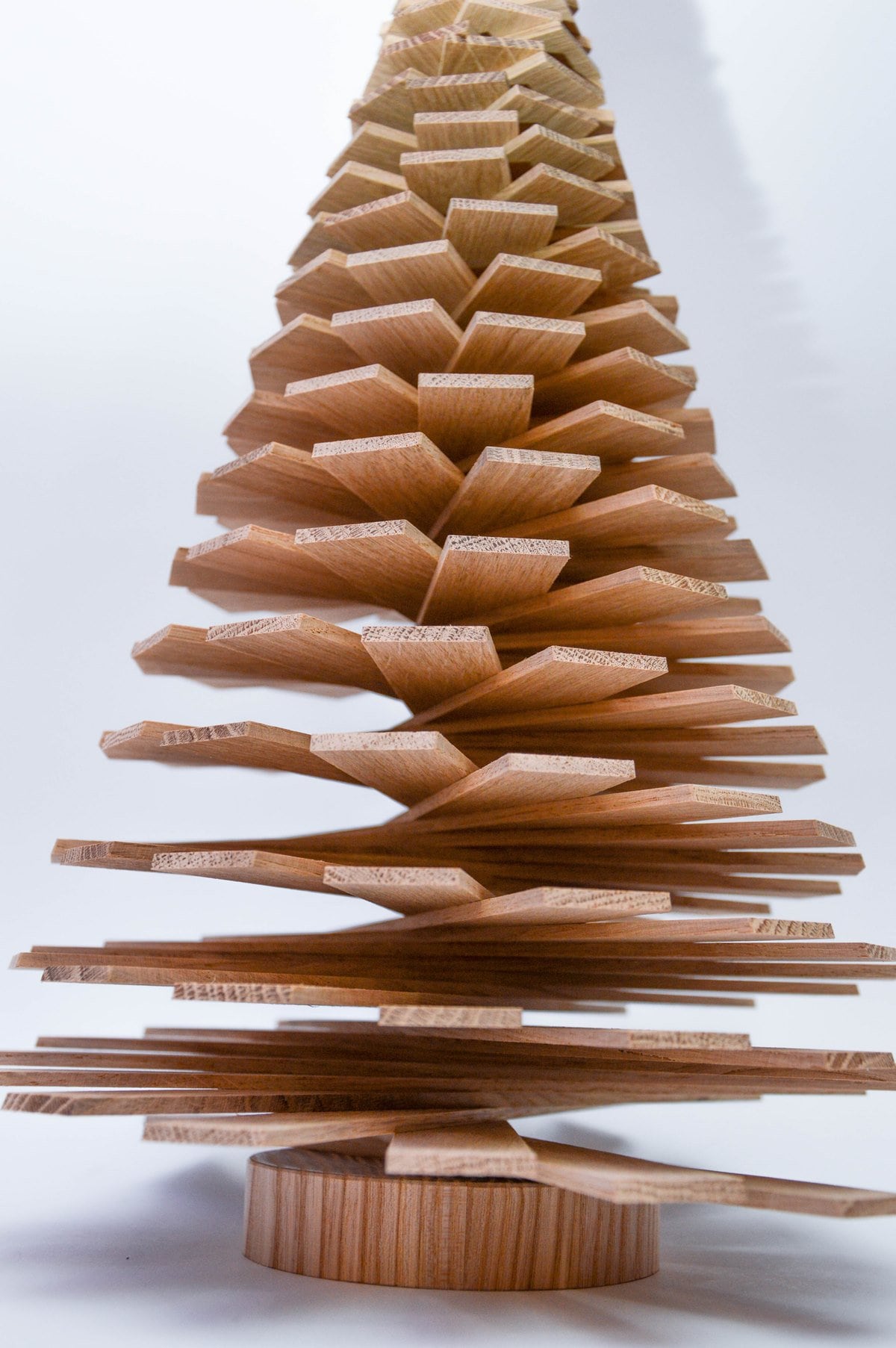 Handmade Wooden Christmas Tree Natural / 17in-42cm / Oak / Registered ...