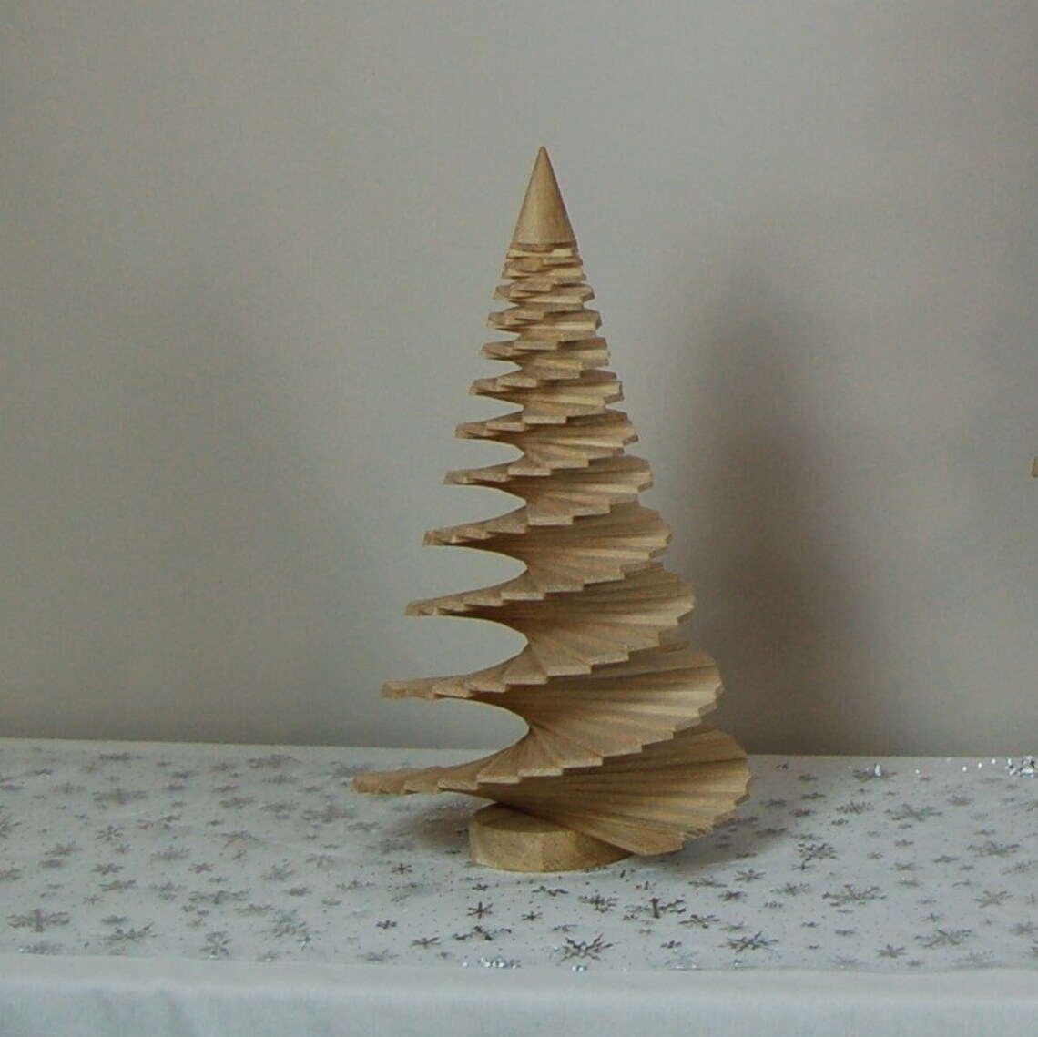 Handmade Wooden Christmas Tree Natural / 17in-42cm / Oak / - Etsy