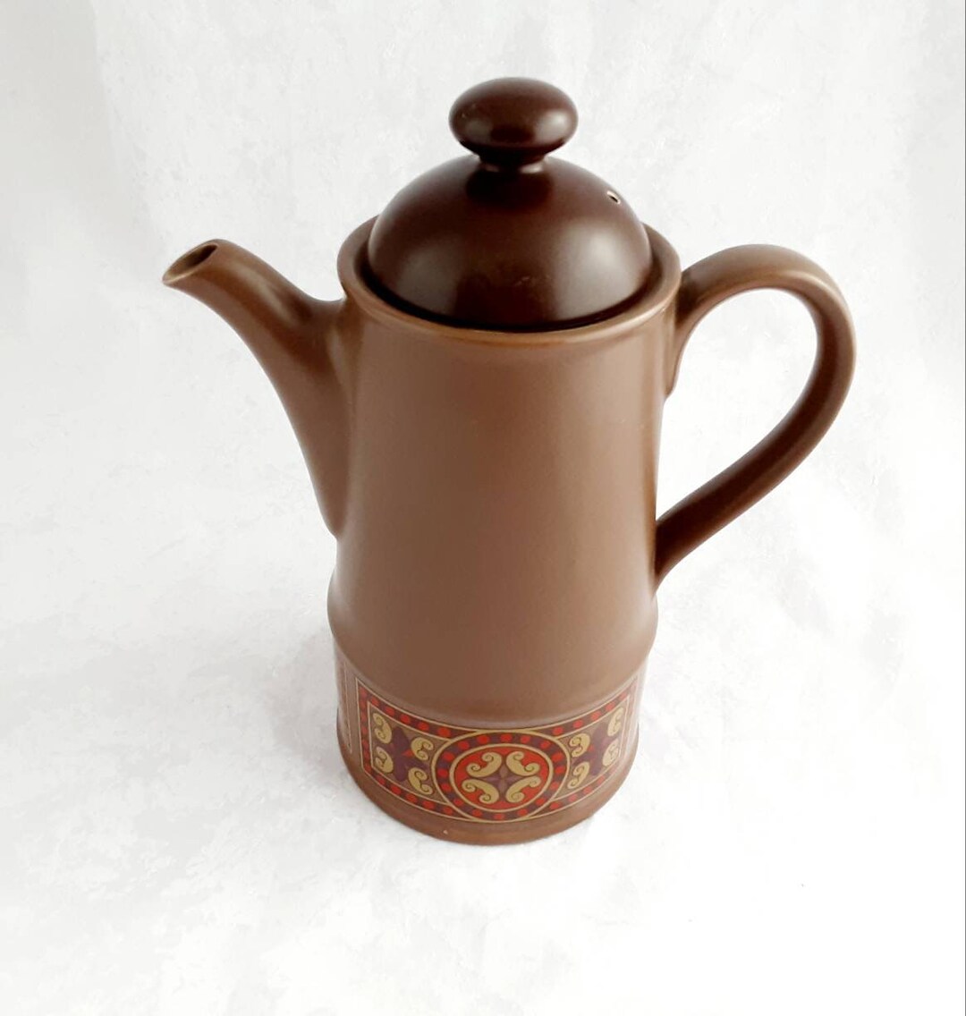 Vintage Sadler Coffee Pot, Retro Brown 1970s Coffeepot, Vintage 1970s ...