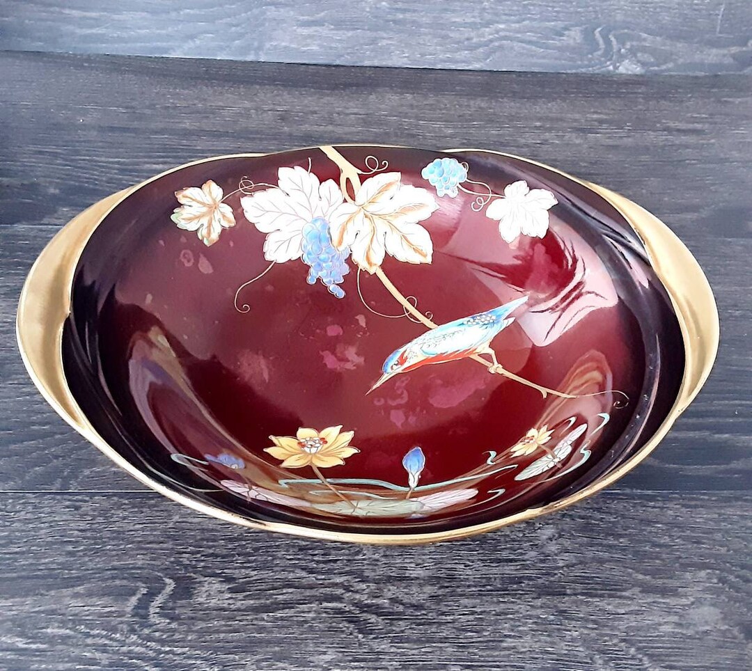 Vintage Carlton Ware Rouge Royale Dish, Mid Century Carltonware Red ...