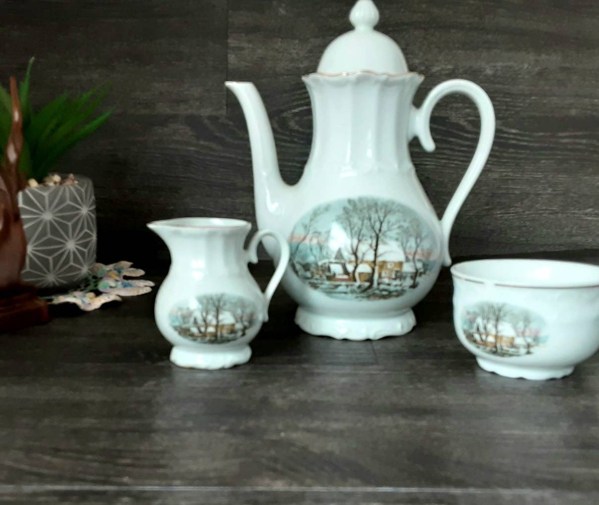 Vintage Crown Bavaria Porcelain Teapot Exclusive for Avon, Collectable ...