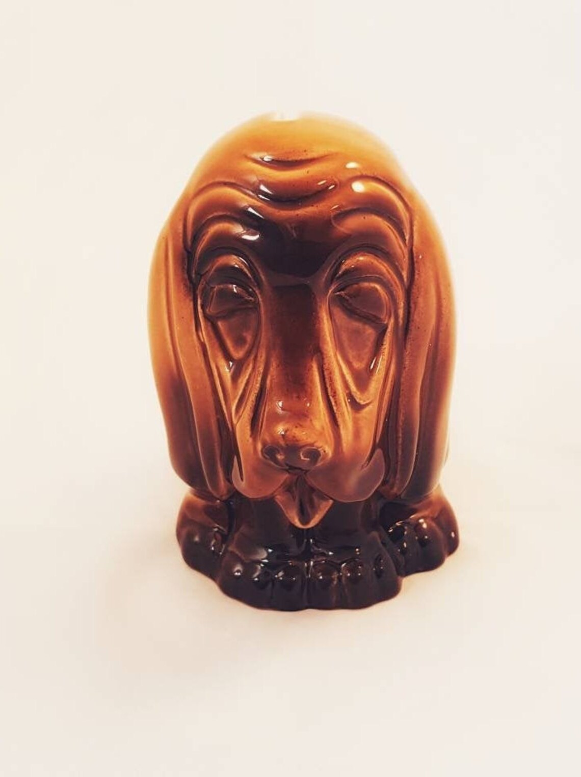 Vintage Sad Dog Ceramic Money Box Retro Dog Piggy Bank Brown - Etsy