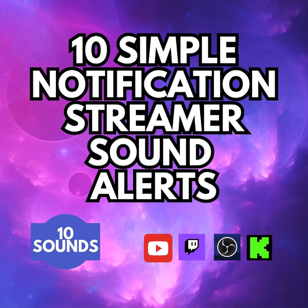 Twitch Streamer Sound Alerts, Youtube Stream Audio Notifications, 10 ...