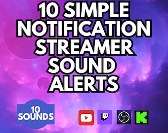 Twitch Streamer Sound Alerts, Stream EDM Audio Notifications, 10 Sounds ...