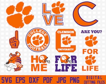 Clemson clip art | Etsy