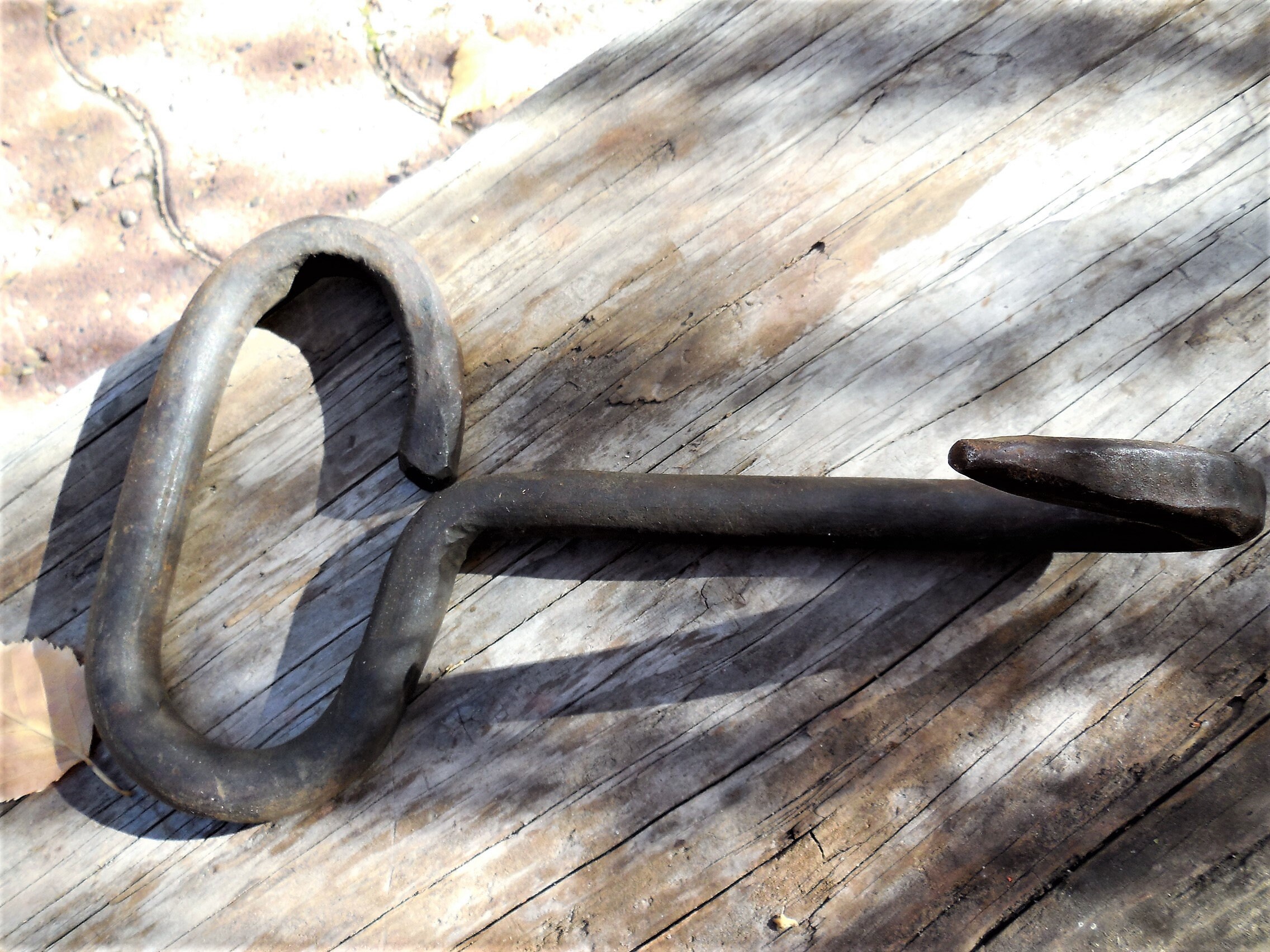 Vintage Farm Hay Bale Hook Hand Forged Wrought Iron Hook - Etsy