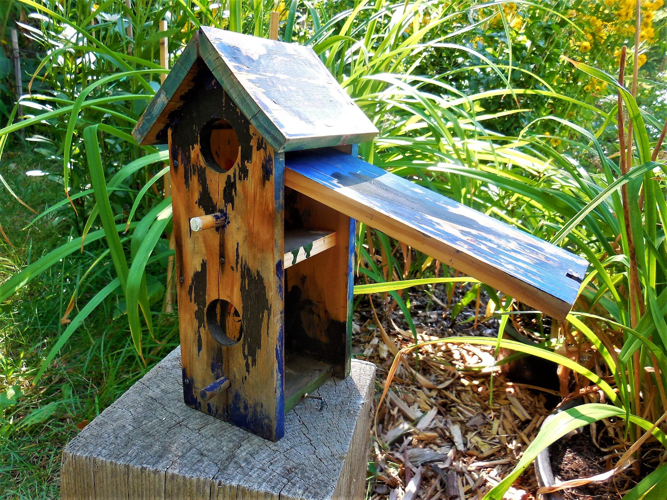 Funky Bird House, Hand Crafted Authentic Bird House, Artist Colour ...