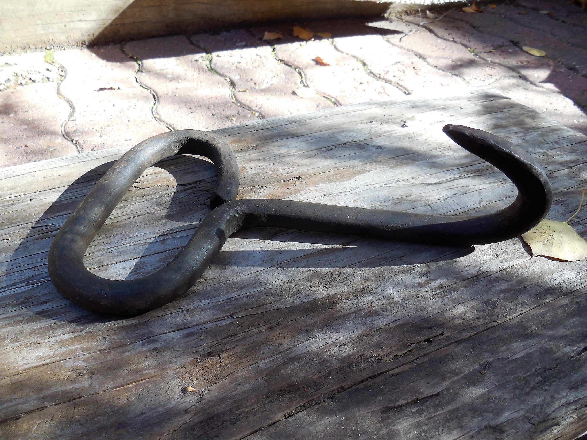 Vintage Farm Hay Bale Hook Hand Forged Wrought Iron Hook - Etsy