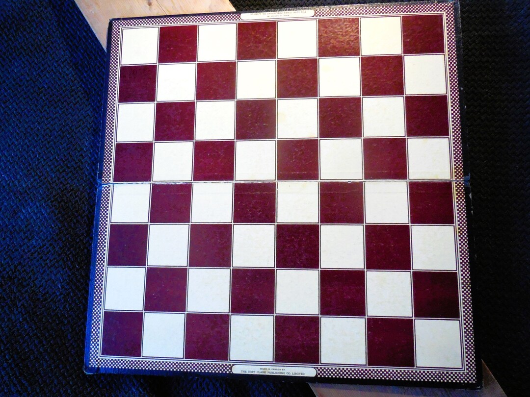 Large Vintage Chess Board, the Copp Clark Publishing Co. Limited 1950s ...