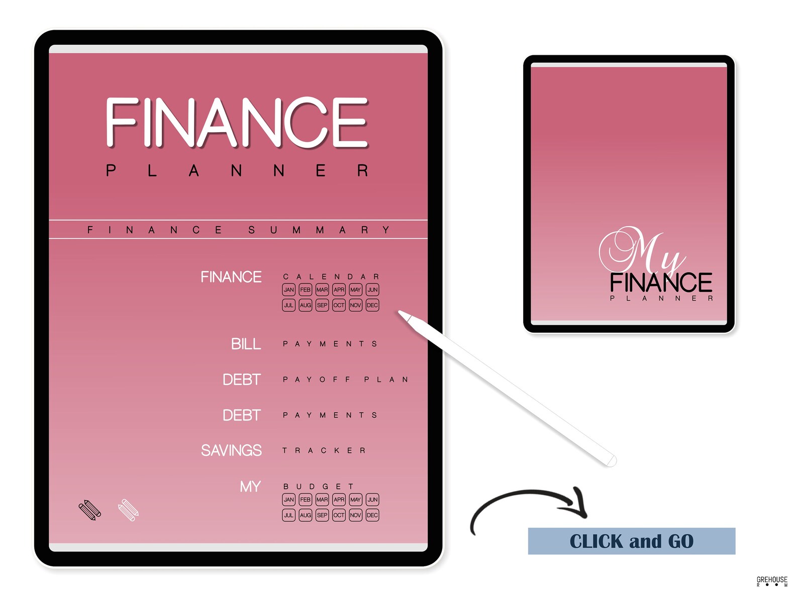 Finance Planner For IPAD Planner Bill Tracker Monthly Budget Etsy UK
