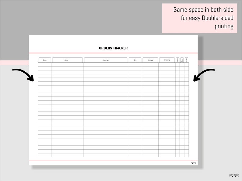 Order Tracker Printable Direct Sales Planner Inserts Shop - Etsy