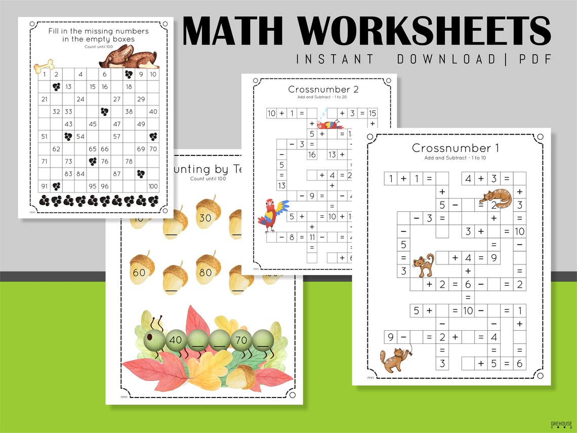 Grade 1 Homeschool Printables Workbook Practice Sheets | Etsy
