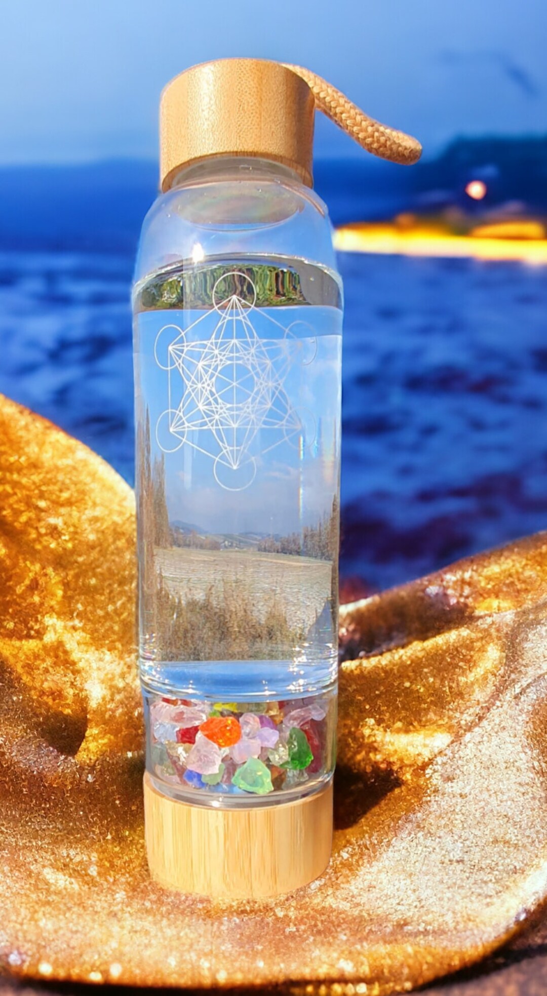Andara Crystal Bottle for Magical Water Mit Dem Metatron - Etsy