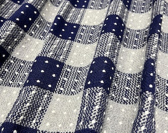 Wool Coating, Heavy Weight Fabric, Magenta/purple/lavender Plaid, 50/50 ...