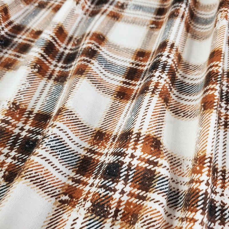 Stretch Plaid Fabric - Etsy