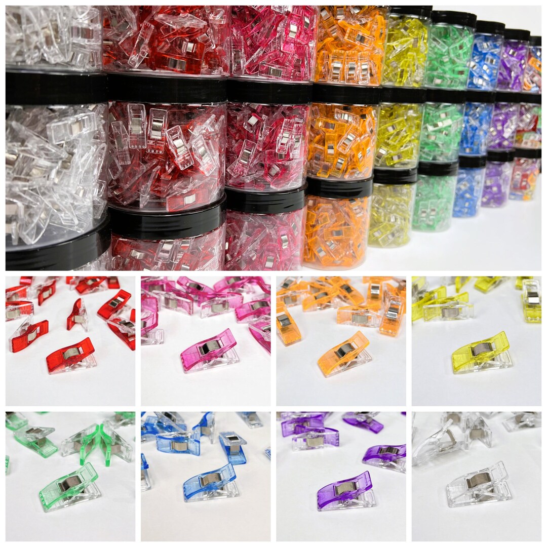 100 Piece Sewing Clips/quilting Clips/wonder Clips, Available by Color ...