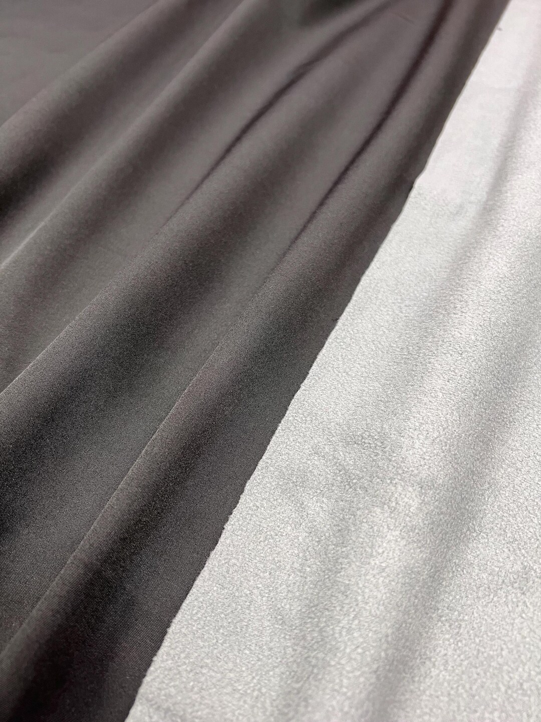 Soft Shell Fabric, SOLID Black, Matte Finish, 100% Polyester, Water ...