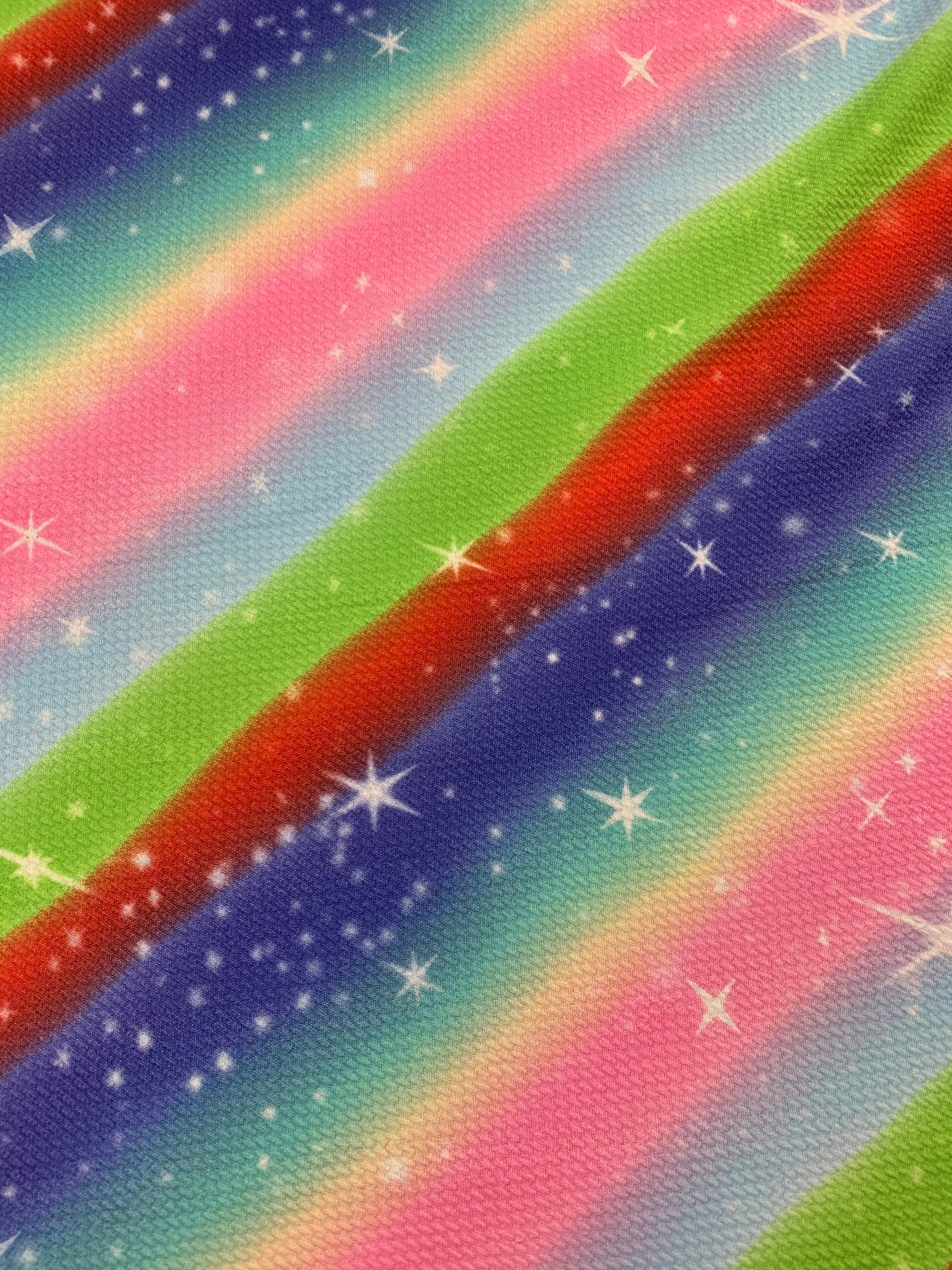 CLEARANCE Bullet Knit Fabric Galaxy Stripe Print Multi - Etsy
