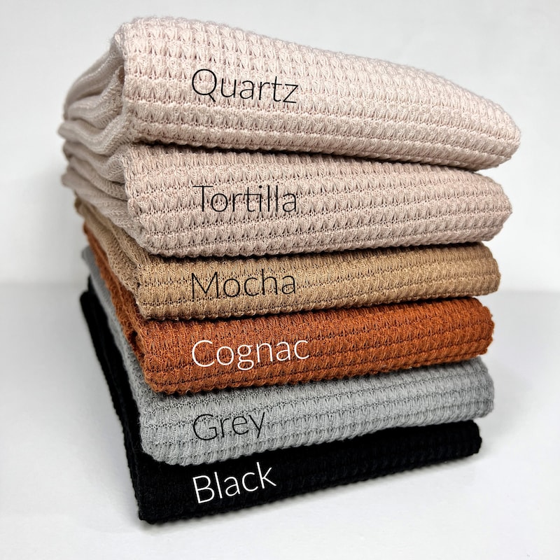 Waffle Knit Fabric by the Yard - Etsy