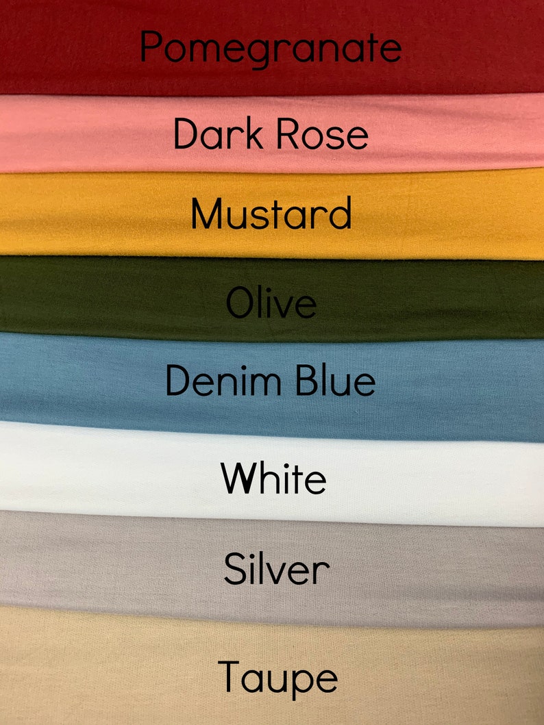 French Terry Knit Fabric SOLIDS VARIETY Poly Rayon Blend | Etsy