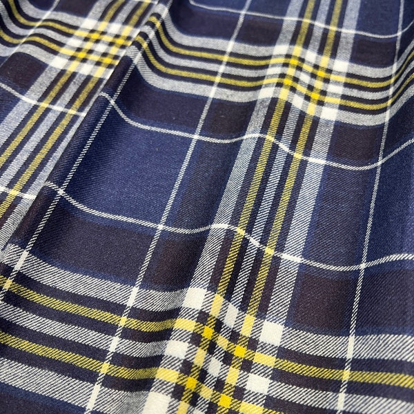 Yellow Blue Fabric - Etsy