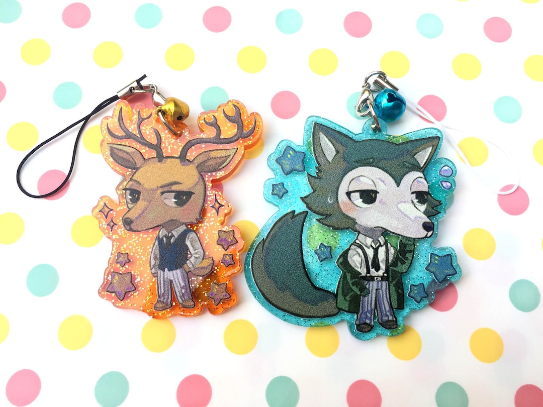 Legoshi X Louis Color Glitter Acrylic Charms - Etsy