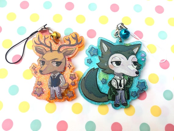 Legoshi X Louis Color Glitter Acrylic Charms - Etsy