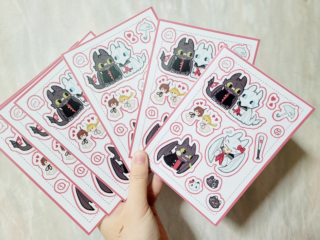 Stickers Sheet Toothless Students - Etsy