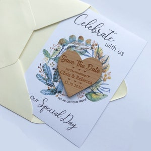 Personalised Wedding Invitations Save the Date Fridge - Etsy