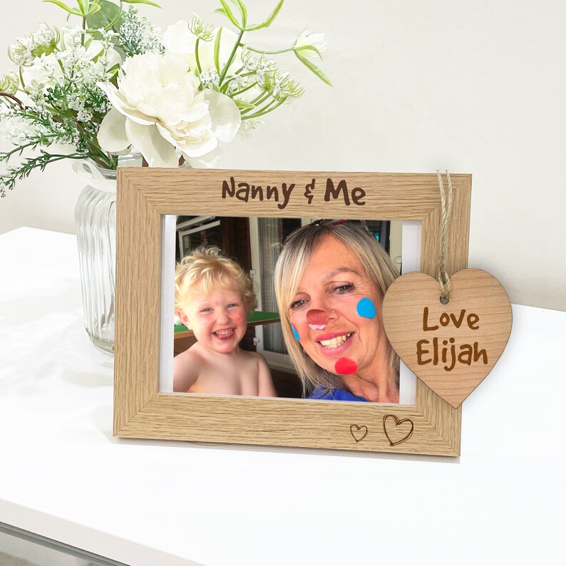Nanny and Me Photo Frame Personalised Nanny Plaque & Picture - Etsy