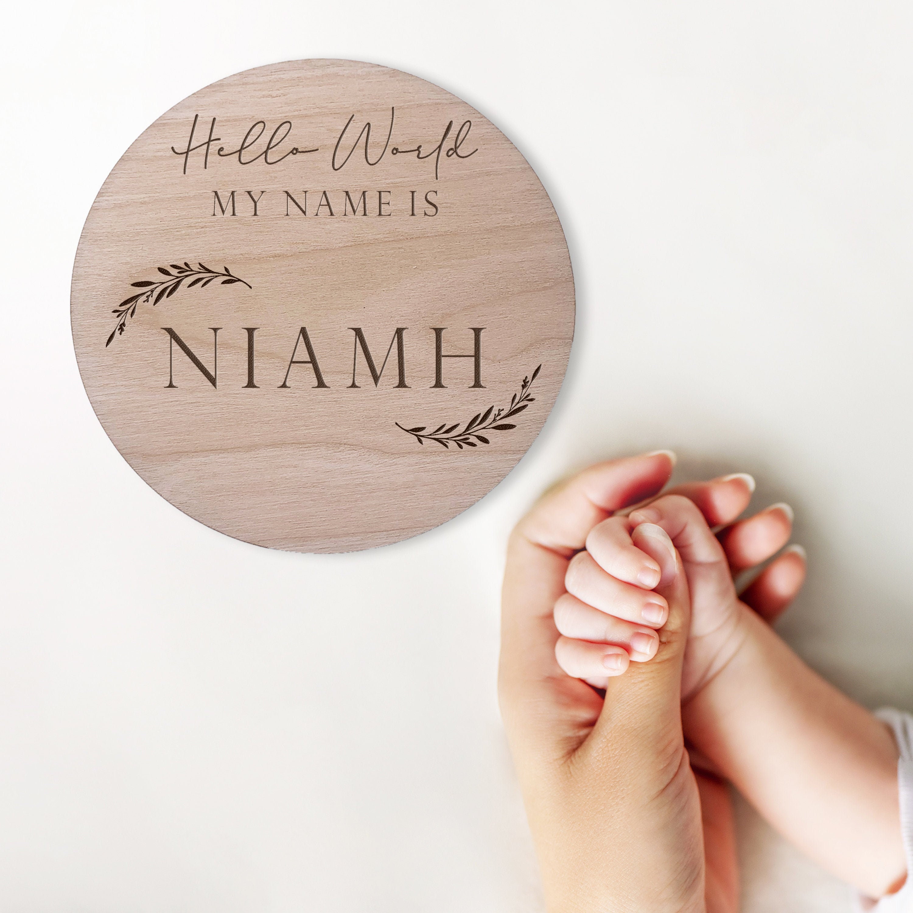 Baby Announcement Photo Personalised Baby Photo Frame Personalized Baby ...