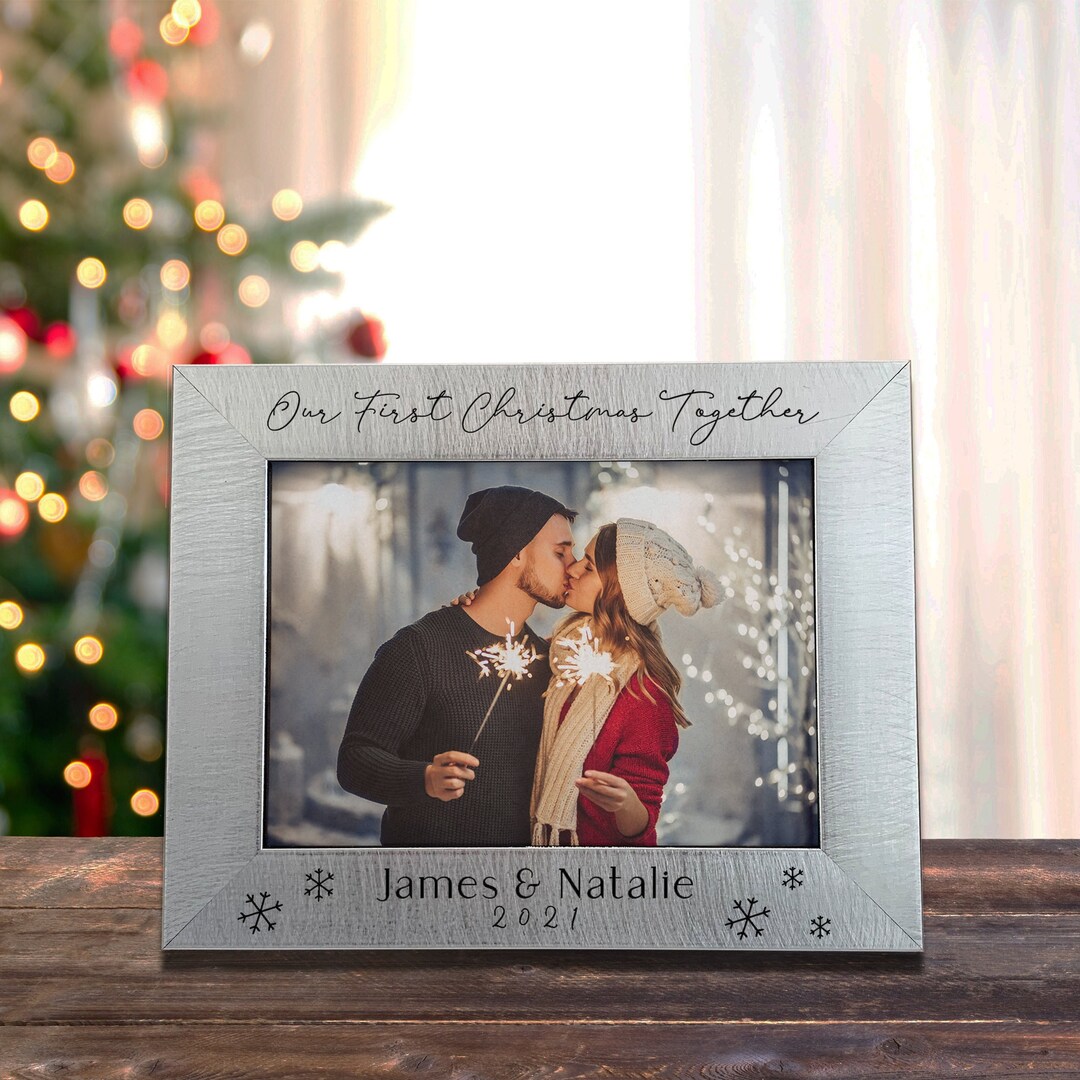 First Christmas Together Personalised Photo Frame Christmas - Etsy UK