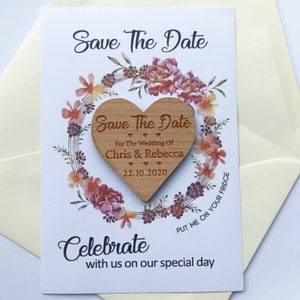 Personalised Wedding Invitations Save the Date Fridge - Etsy