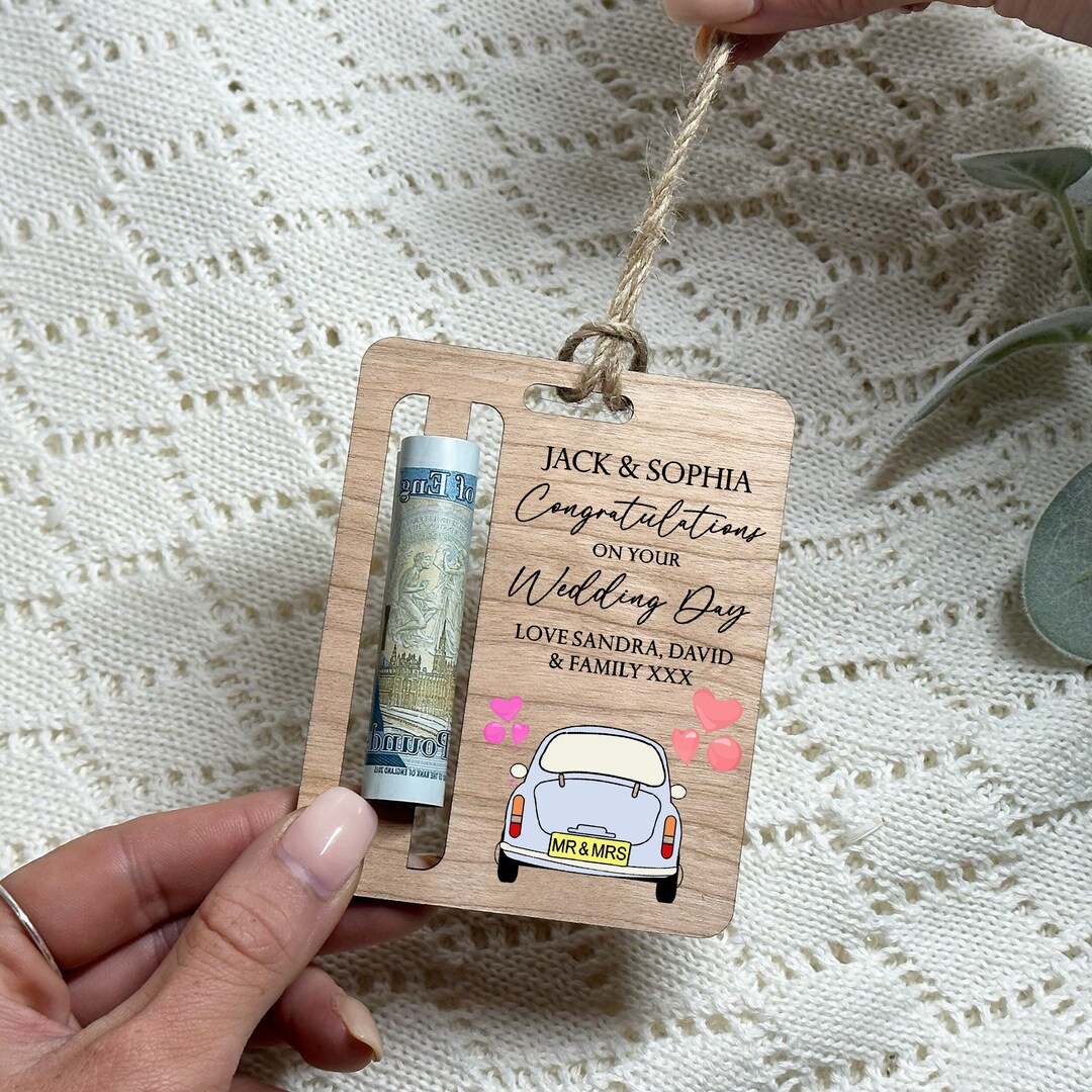 Wedding Day Gift, Personalised Wedding Gift, Money Wallet Gift, Mr ...