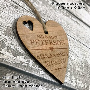 Wedding Gift Wooden Wedding Day Photo Frame With - Etsy