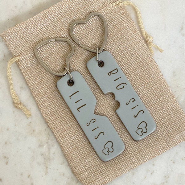 Sister Key Chain - Etsy