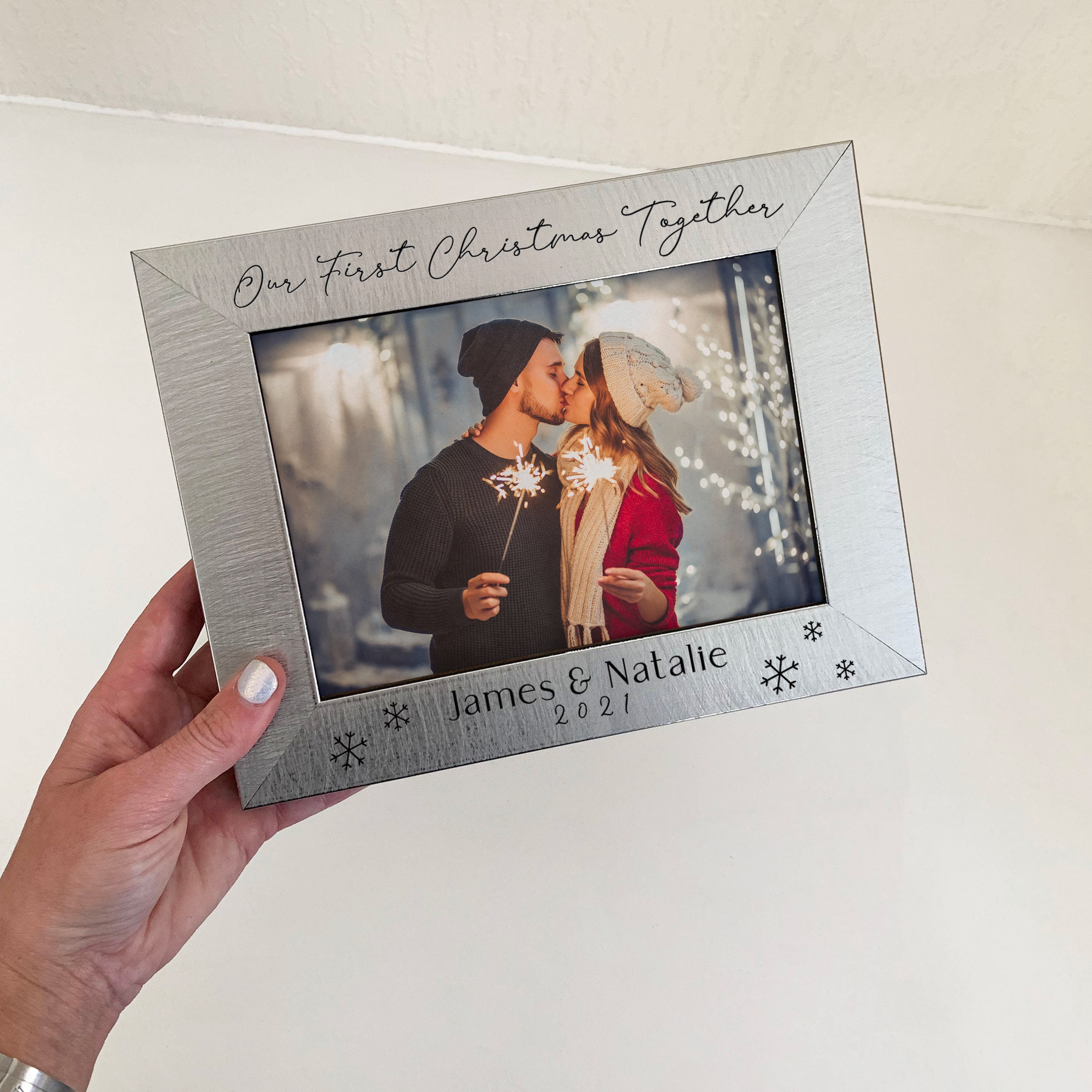First Christmas Together Personalised Photo Frame Christmas - Etsy UK