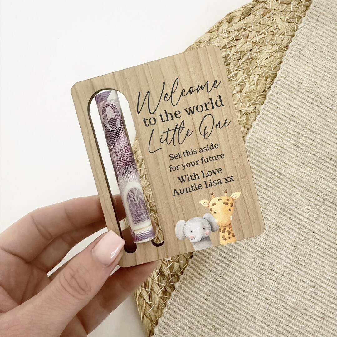 Welcome to the World Little One, New Born, Baby Gifts, Money Wallet ...