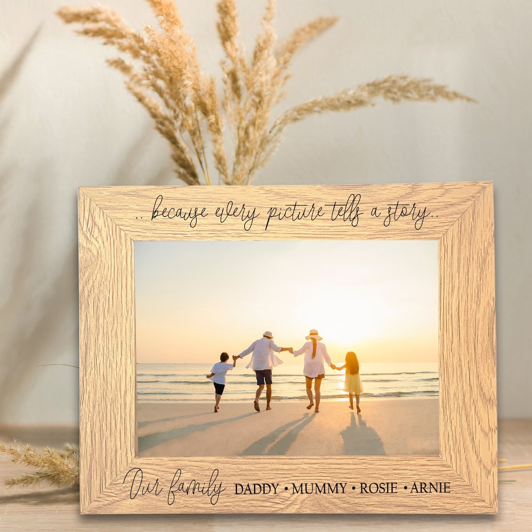 Personalised Family Photo Frame, Gift for Family, Personalised Family ...