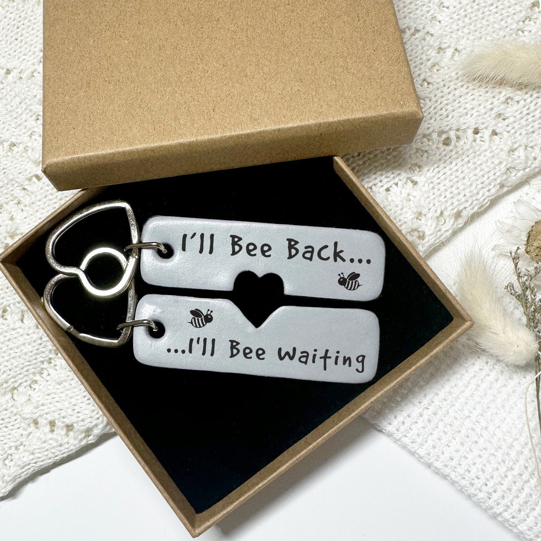 His & Hers Pair of Keyrings Leather Key Tag Pendant Engraved - Etsy