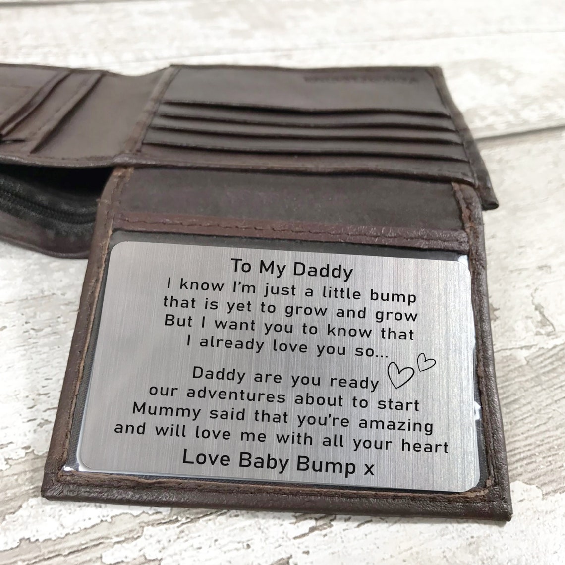 To My Daddy Love Bump Gift for Dad to Be Message From Baby - Etsy